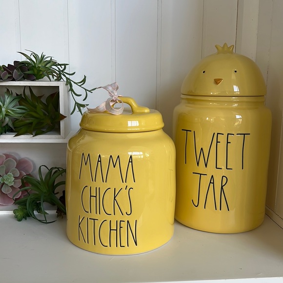 Rae Dunn | Kitchen | Rae Dunn Spring Easter Chick Jar Canister Set Of 2 ...
